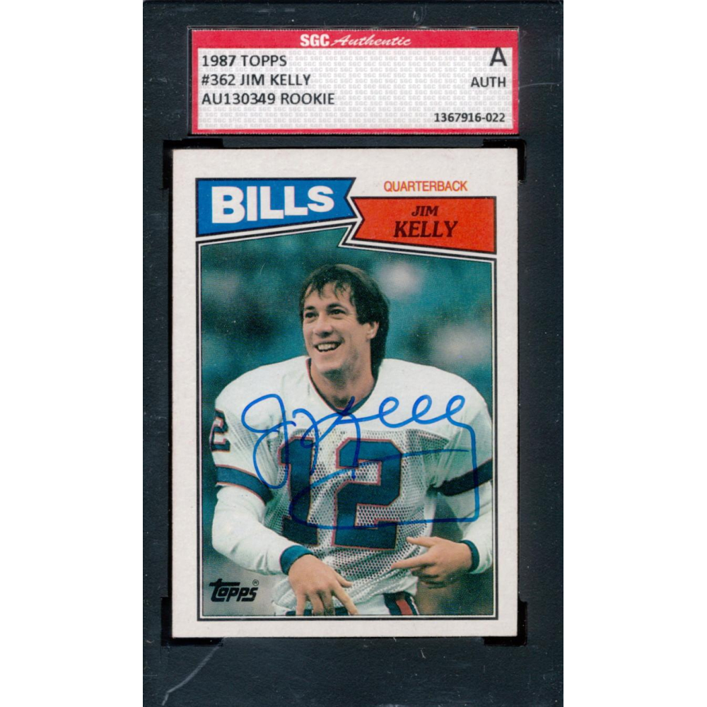 Jim Kelly Signed 1987 Topps #362 RC (SGC) | Pristine Auction