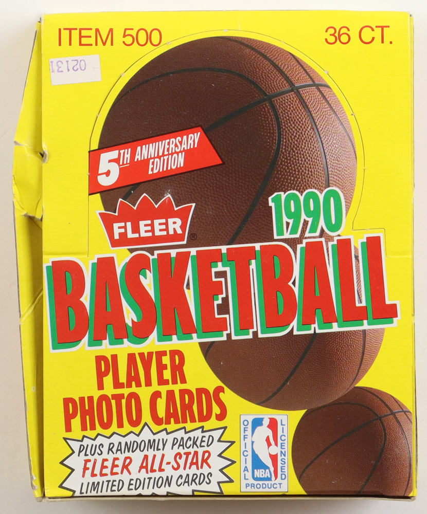 1990-91 Fleer Basketball Wax Box with (36) Packs | Pristine Auction
