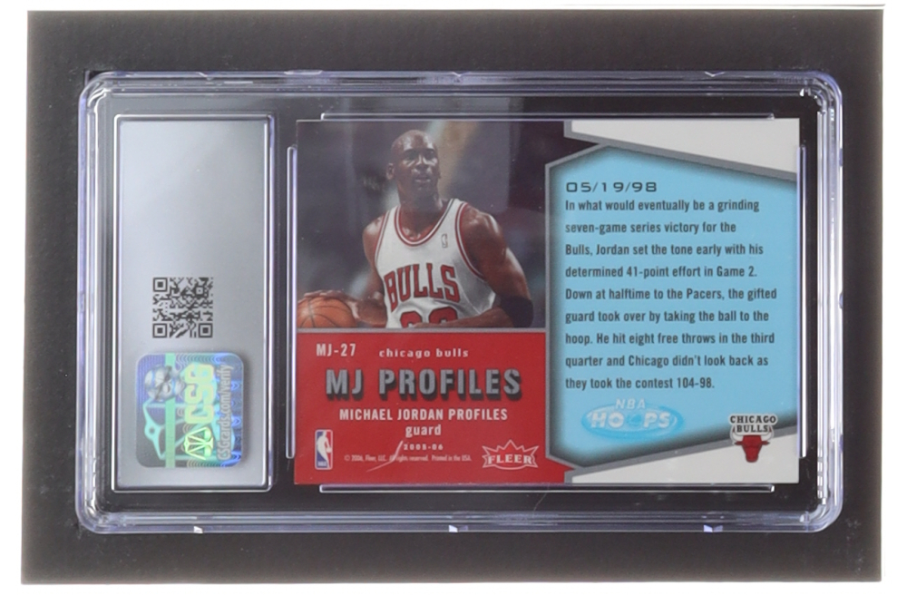 Michael Jordan 2005-06 Hoops MJ Profiles #MJ27 (CSG 10) | Pristine Auction