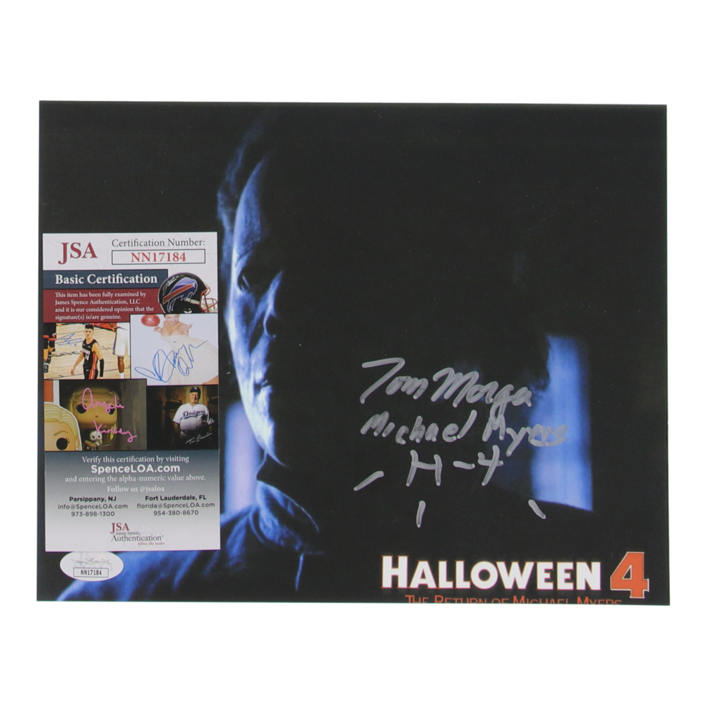 Tom Morga Signed "Halloween 4: The Return of Michael Myers" 8x10 Print ...