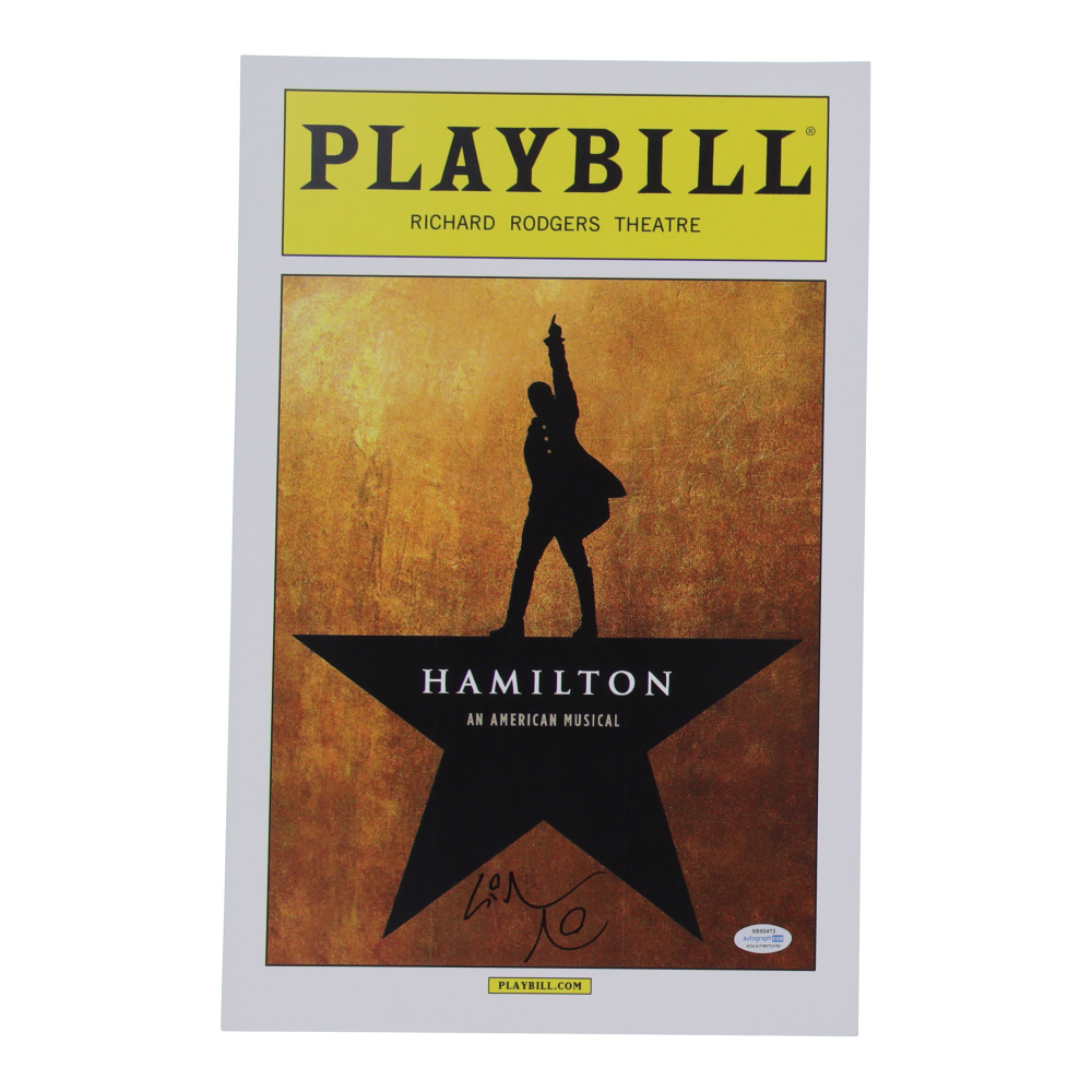 Lin Manuel Miranda Signed "Hamilton" 11x17 Photo (AutographCOA) | Pristine Auction