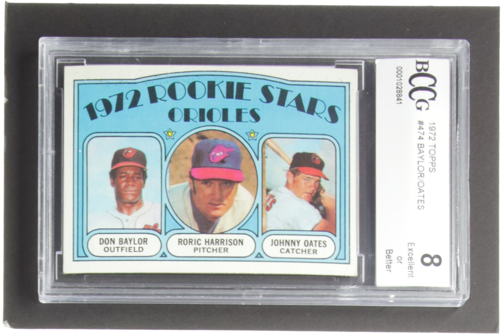 Don Baylor / Roric Harrison RC / Johnny Oates RC 1972 Topps #474 Rookie ...