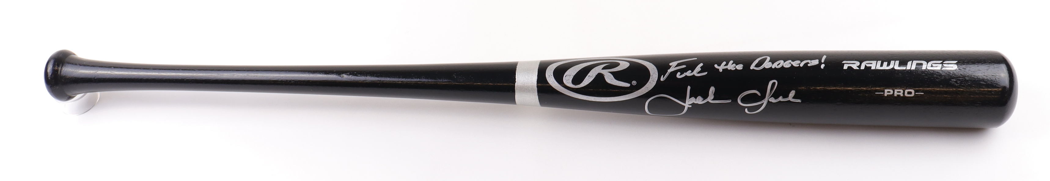 Jack Clark Signed Rawlings Baseball Bat Inscribed "F*** The Dodgers ...