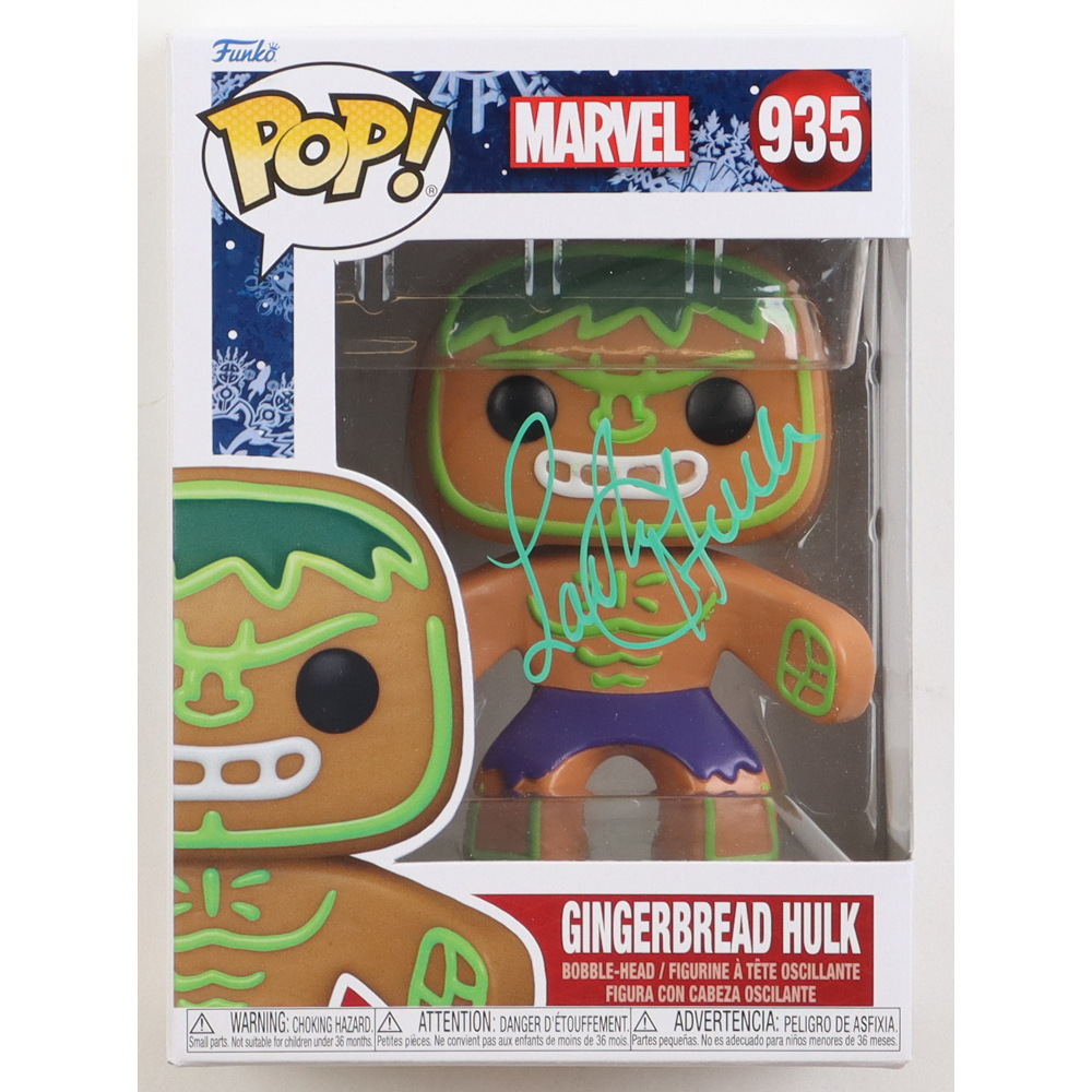 Lou Ferrigno Signed "Marvel" Gingerbread Hulk #935 Funko Pop! Bobble ...