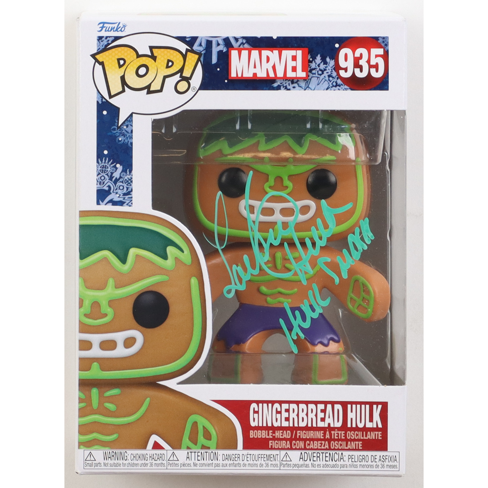 Lou Ferrigno Signed "Marvel" Gingerbread Hulk #935 Funko Pop! Bobble ...
