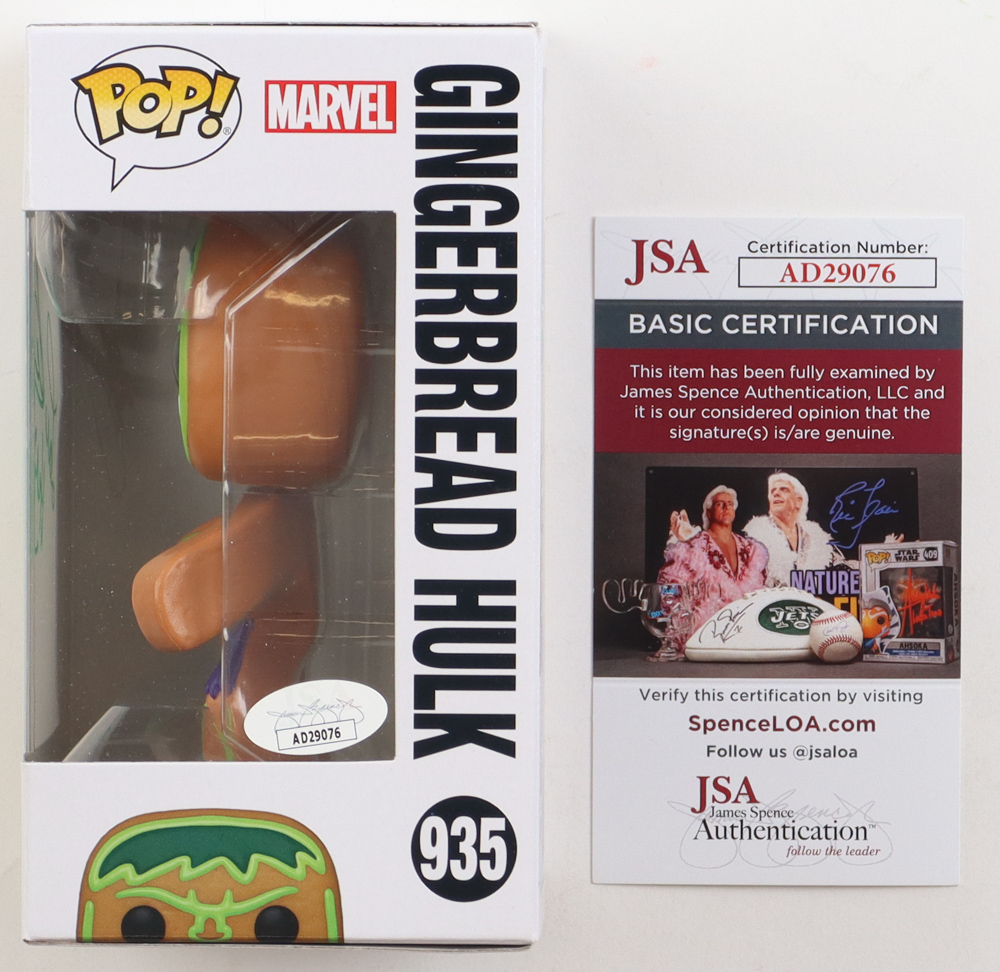 Lou Ferrigno Signed "Marvel" Gingerbread Hulk #935 Funko Pop! Bobble ...