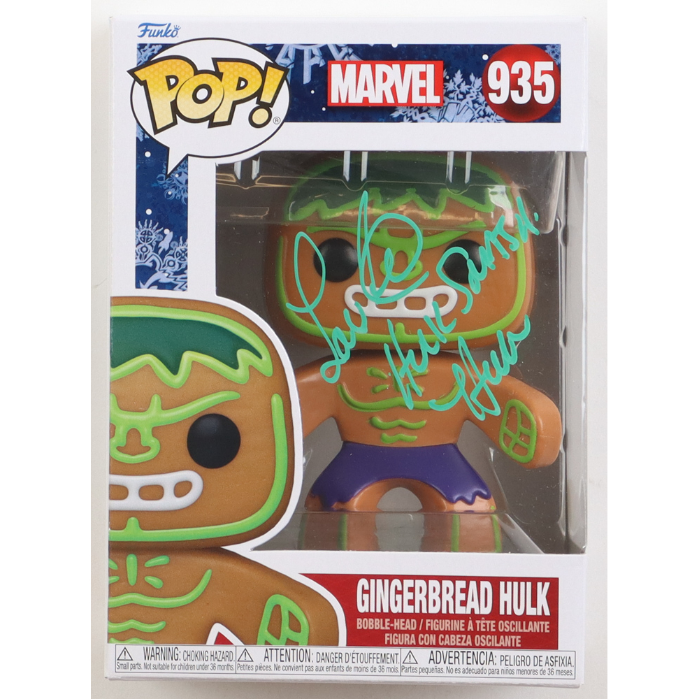 Lou Ferrigno Signed "Marvel" Gingerbread Hulk #935 Funko Pop! Bobble ...