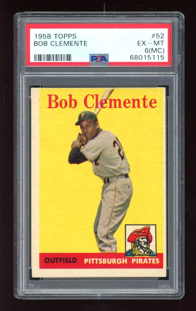 Bob Clemente 1958 Topps #52 (PSA 6) (MC) | Pristine Auction