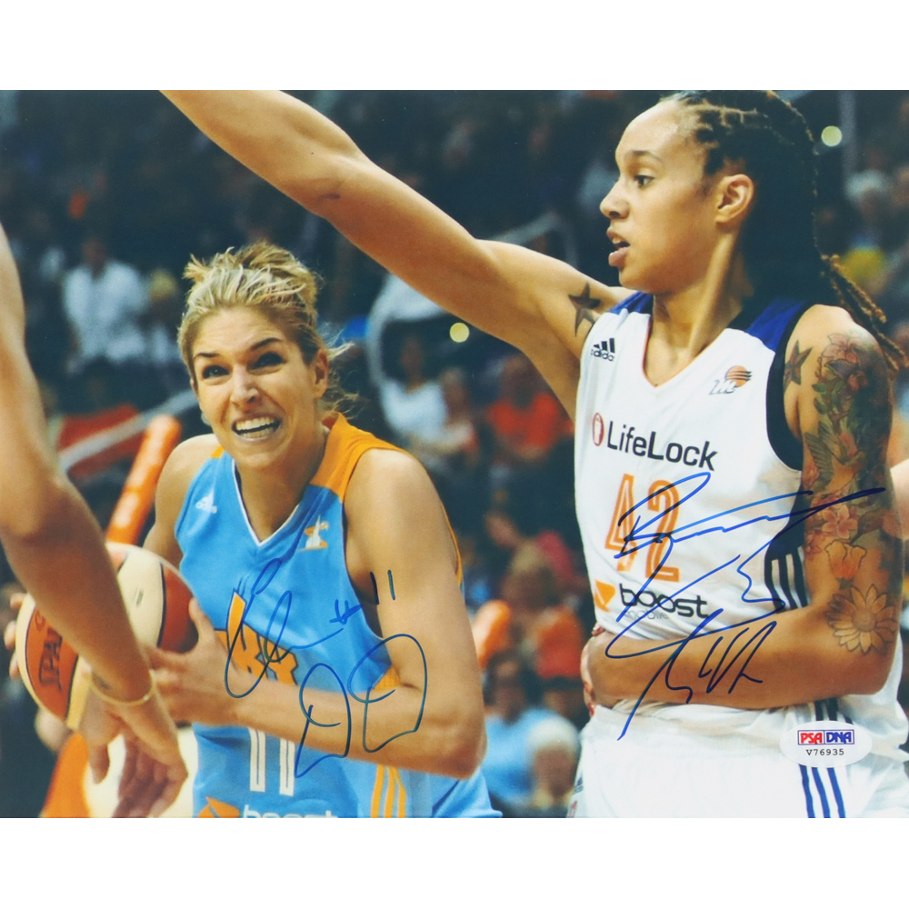 Brittney Griner & Elena Delle Donne Signed 8x10 Photo (PSA) | Pristine Auction