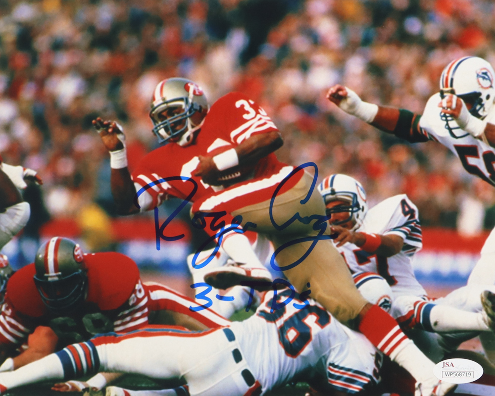 Roger Craig Signed 49ers 8x10 Photo Inscribed "3-TD's" (JSA) | Pristine ...