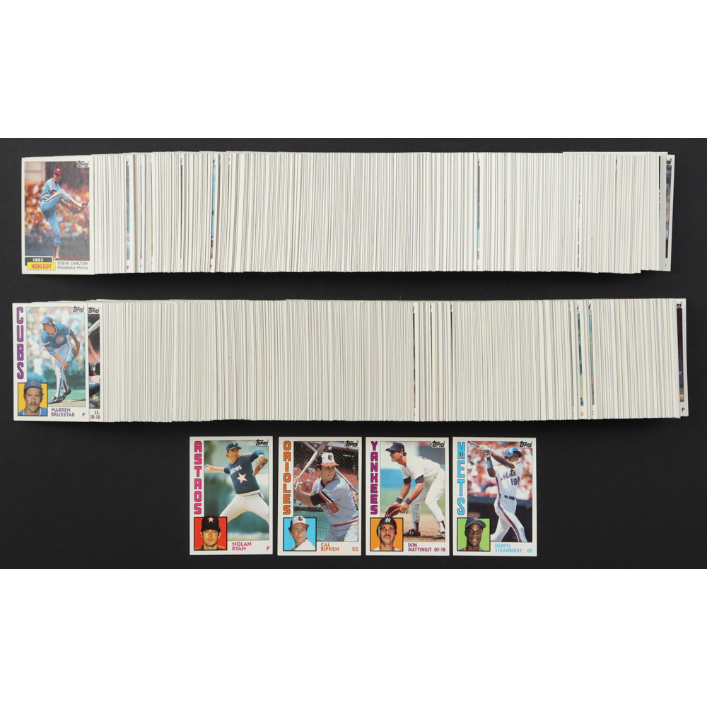 1984 Topps Baseball Complete Set of (792) Cards with Don Mattingly #8 ...
