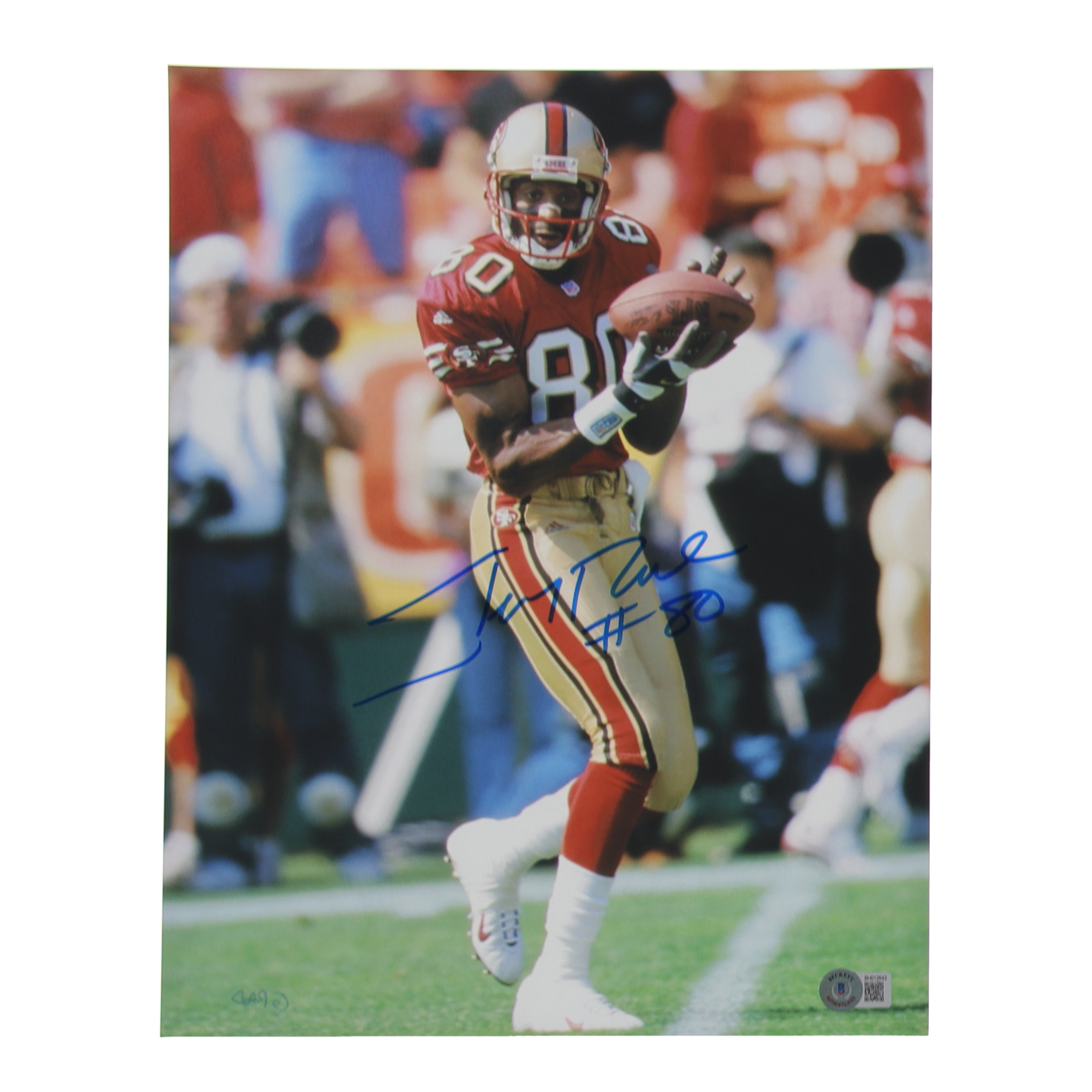 Jerry Rice Signed 49ers 11x14 Photo (Beckett) | Pristine Auction