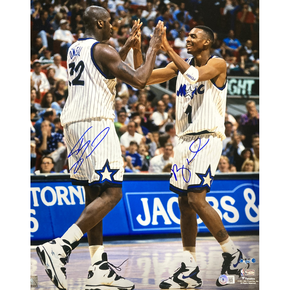Shaquille O'Neal & Anfernee "Penny" Hardaway Signed Magic 16x20 Photo ...