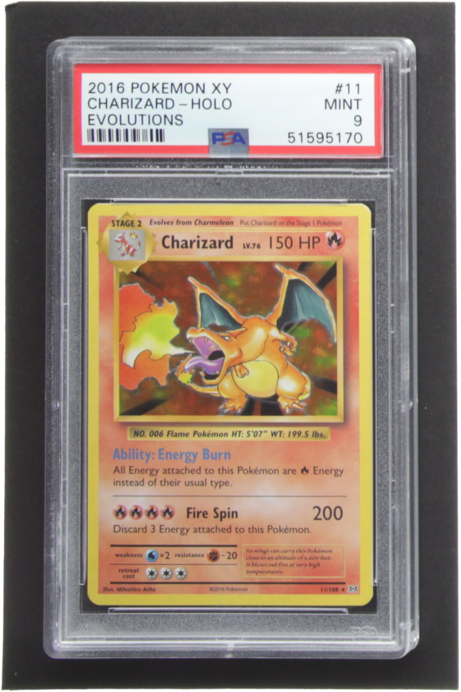 Charizard Pokemon 2016 Evolutions #11 Holo (PSA 9) | Pristine Auction