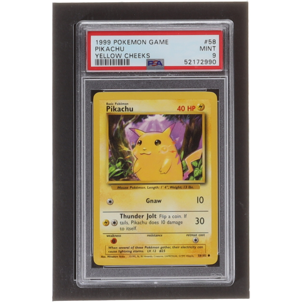 Pikachu 1999 Pokemon Base Unlimited #58 (PSA 9) | Pristine Auction