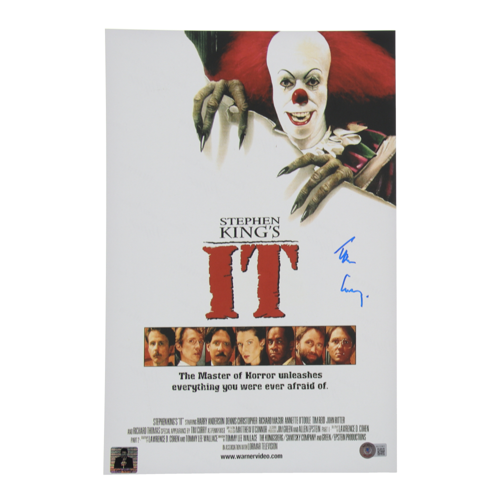 Tim Curry Signed "It" 11x17 Photo (Beckett & Curry) | Pristine Auction