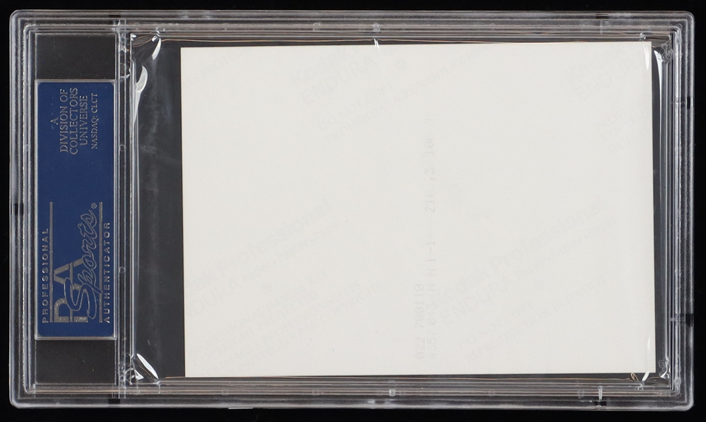 Edward Saylor Signed 3.5x5 Photo (PSA Encapsulated) | Pristine Auction