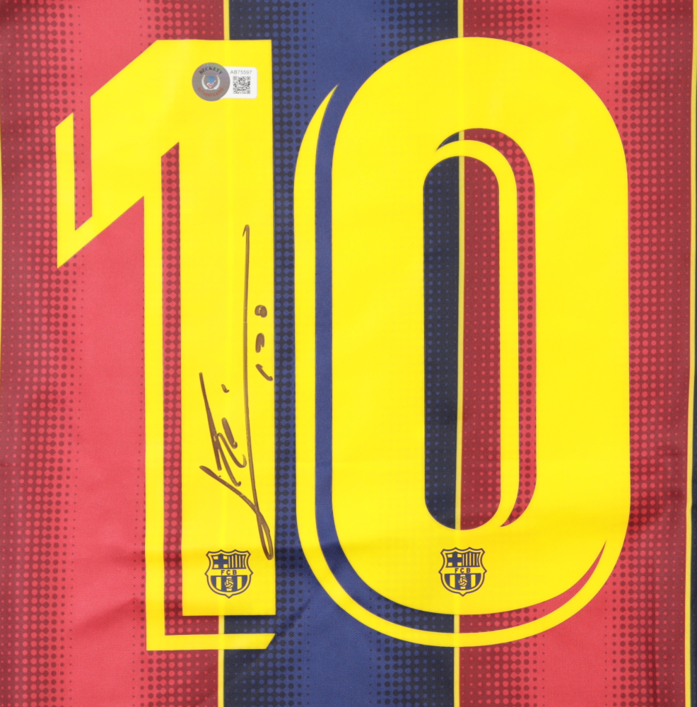 Lionel Messi Signed Barcelona Jersey (Beckett) | Pristine Auction