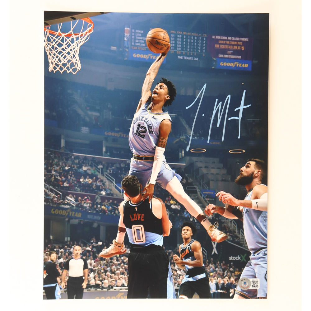 Ja Morant Signed Grizzlies 11x14 Photo (Beckett) | Pristine Auction