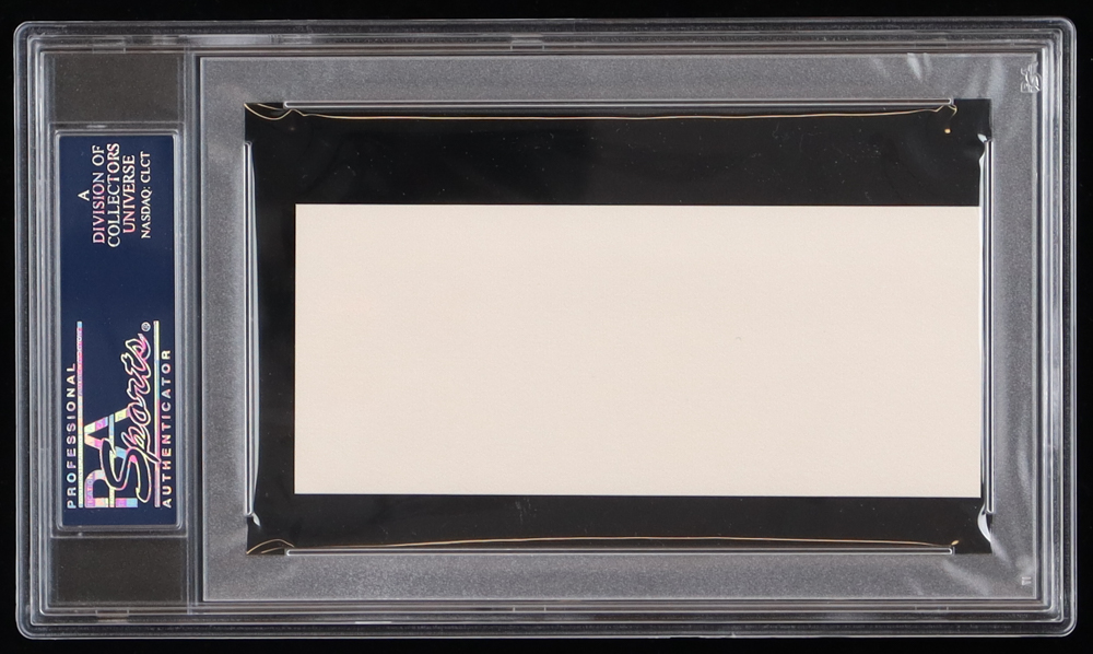 Geoffrey Page Signed 3x5 Cut (PSA Encapsulated) | Pristine Auction