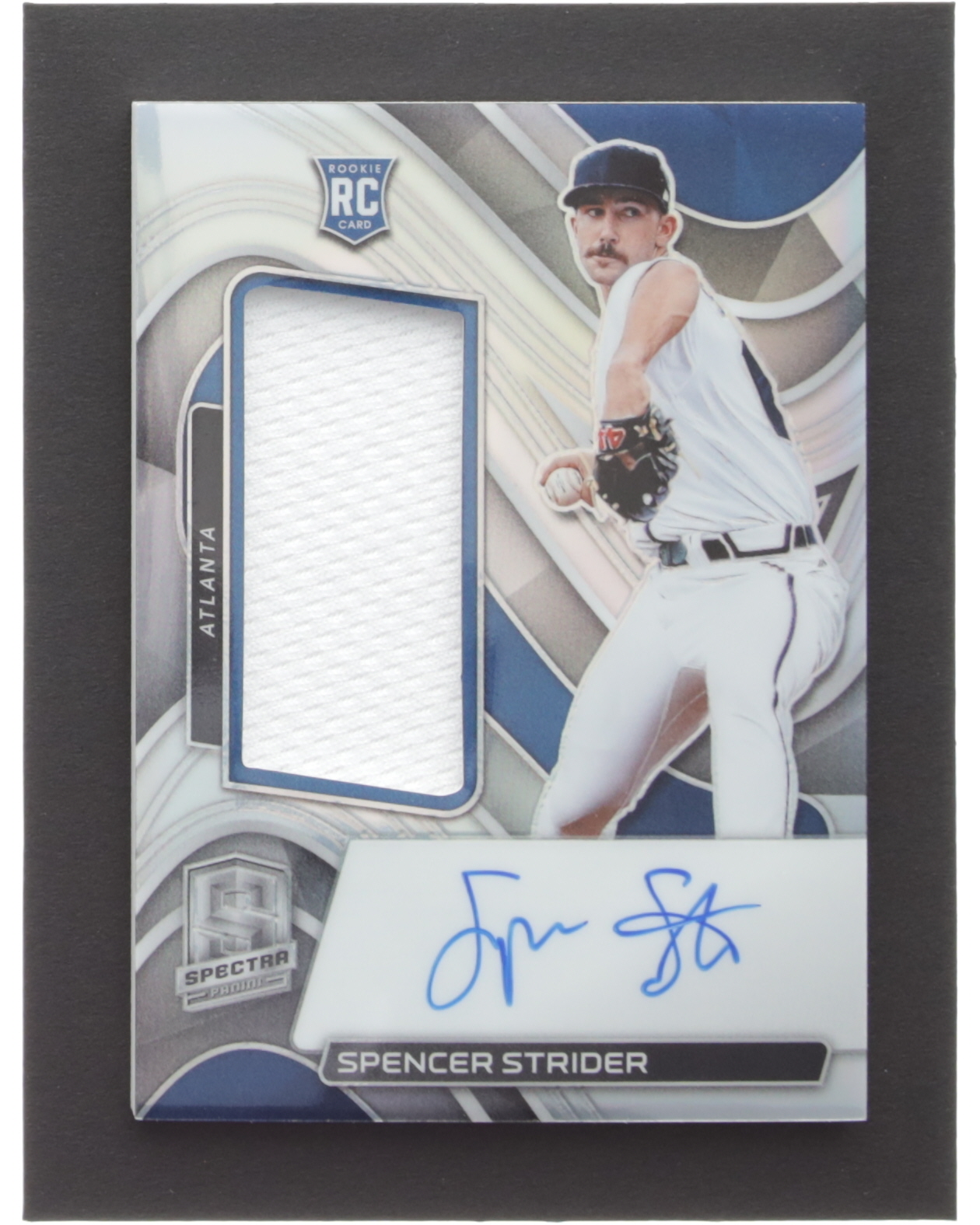 Spencer Strider 2022 Panini Chronicles Spectra Silver #146 JSY AU #169/ ...