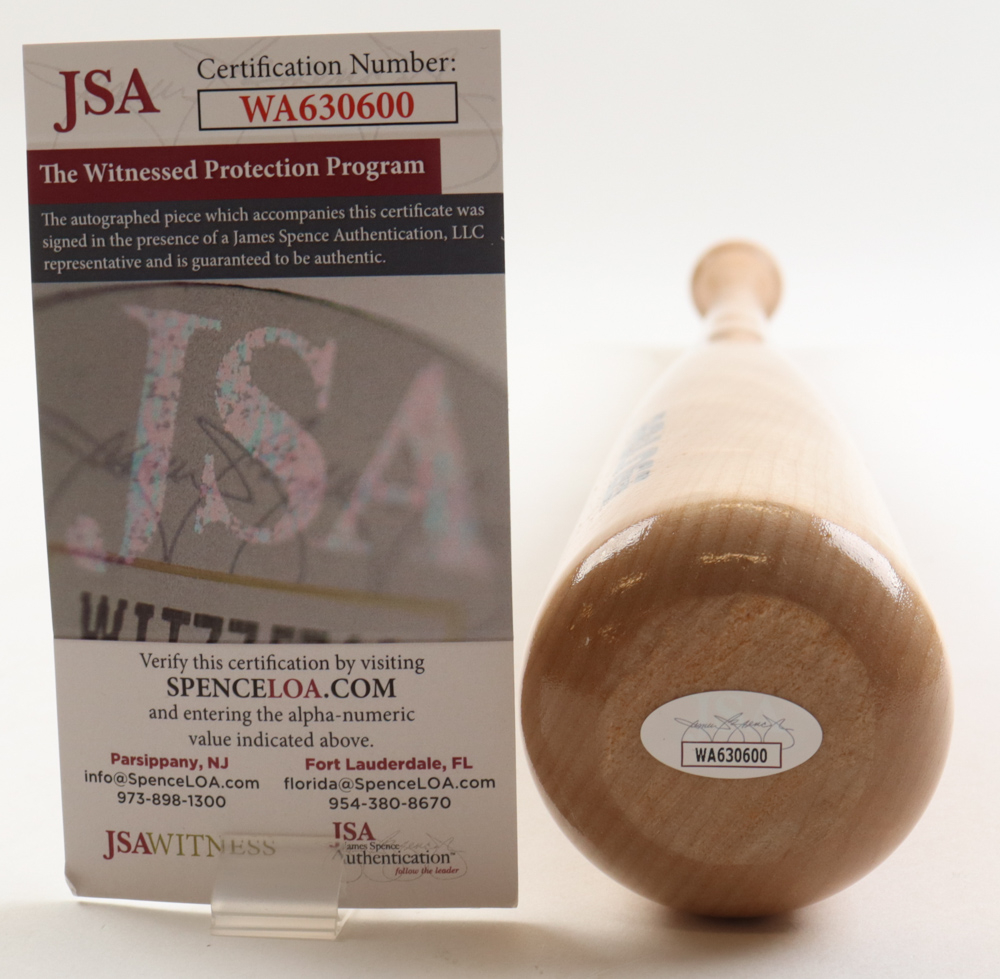 David Justice Signed Rawlings Pro Baseball Bat (JSA) | Pristine Auction