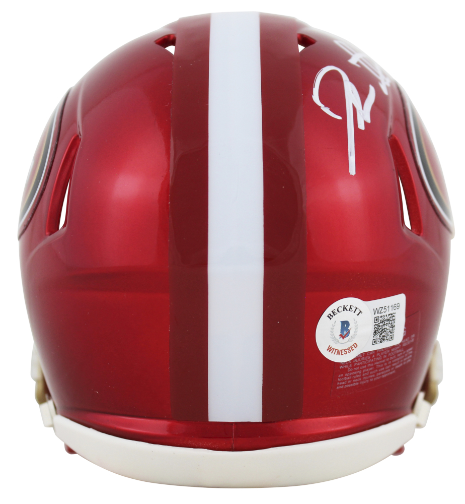 Deion Sanders Signed 49ers Flash Alternate Speed Mini Helmet (Beckett ...