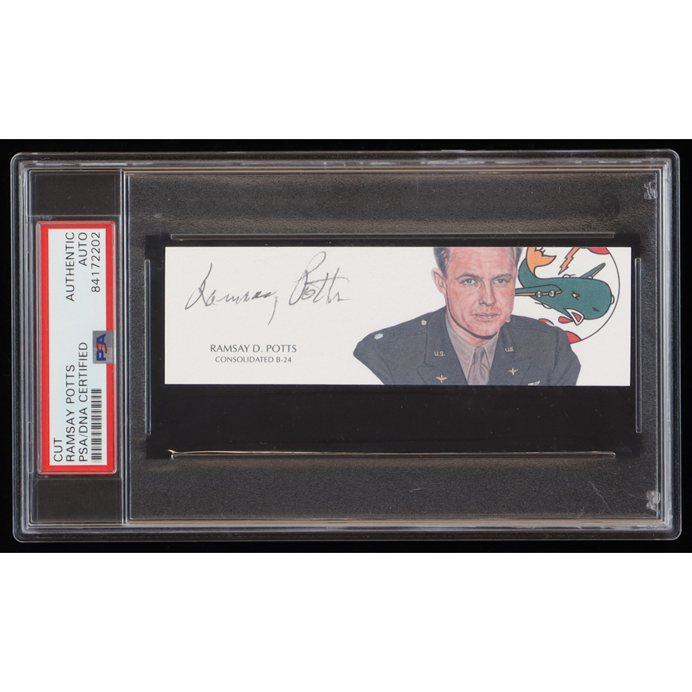 Ramsay Douglas Potts Signed 1.5x5 Cut (PSA Encapsulated) | Pristine Auction