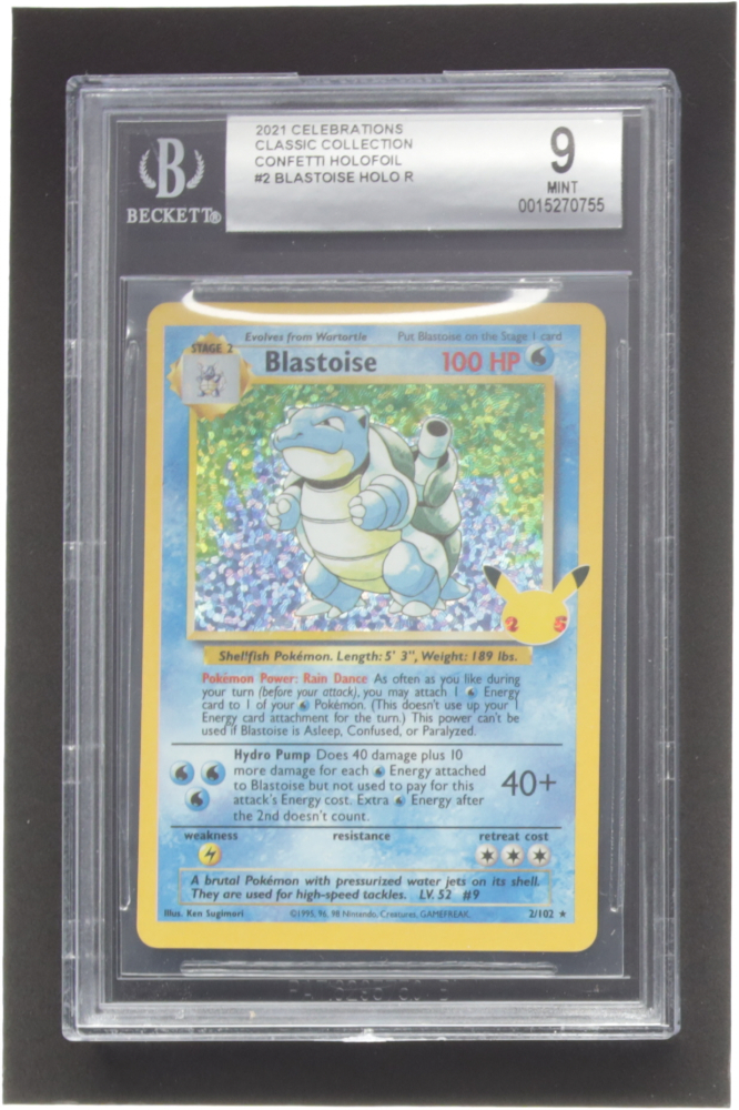 Blastoise Pokemon 2021 Celebrations #02 Holo (BGS 9) | Pristine Auction