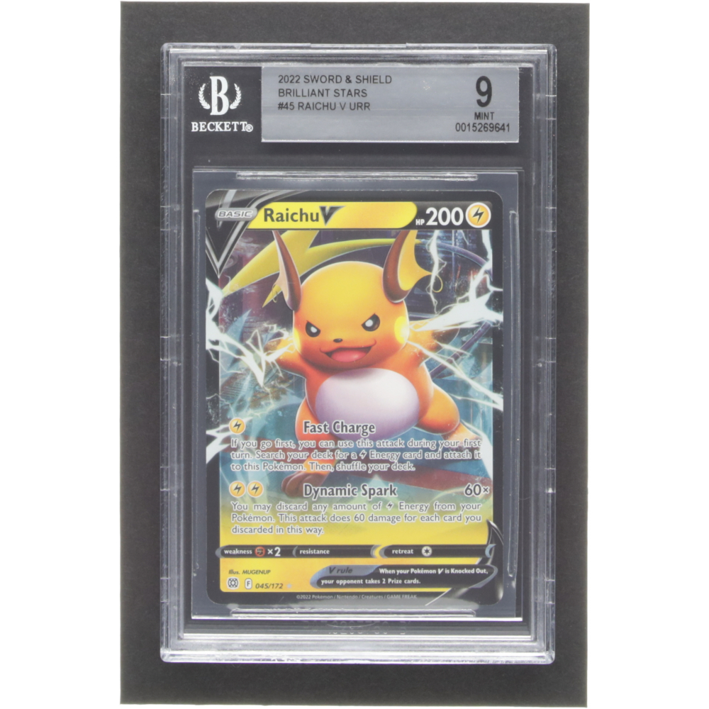 Raichu V Pokemon 2022 Brilliant Stars #45 (BGS 9) | Pristine Auction