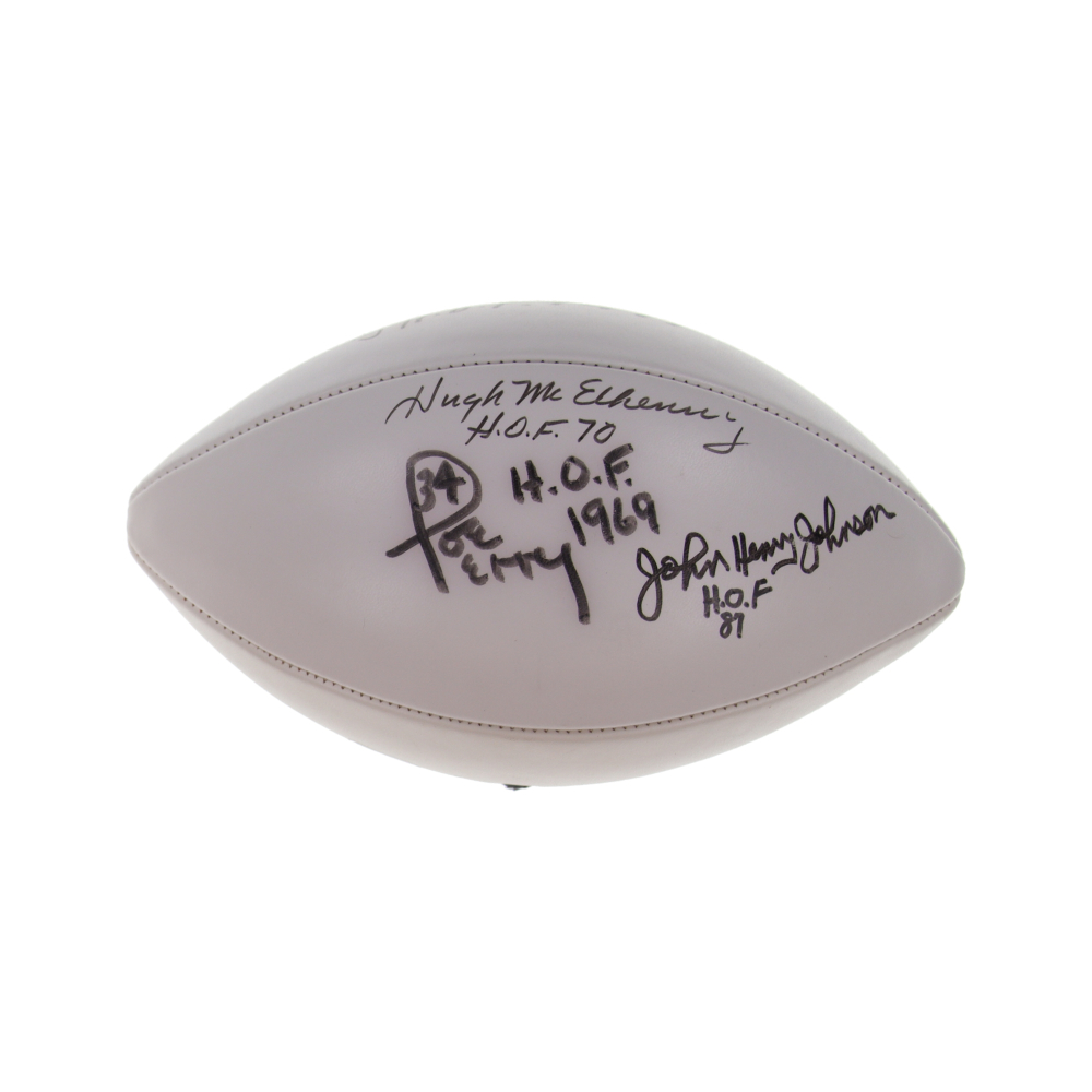 Y. A. Tittle, Hugh McElhenny, Joe Perry and John Henry Johnson Signed ...