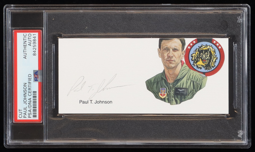 Paul Johnson Signed 2.25x5 Cut (PSA Encapsulated) | Pristine Auction