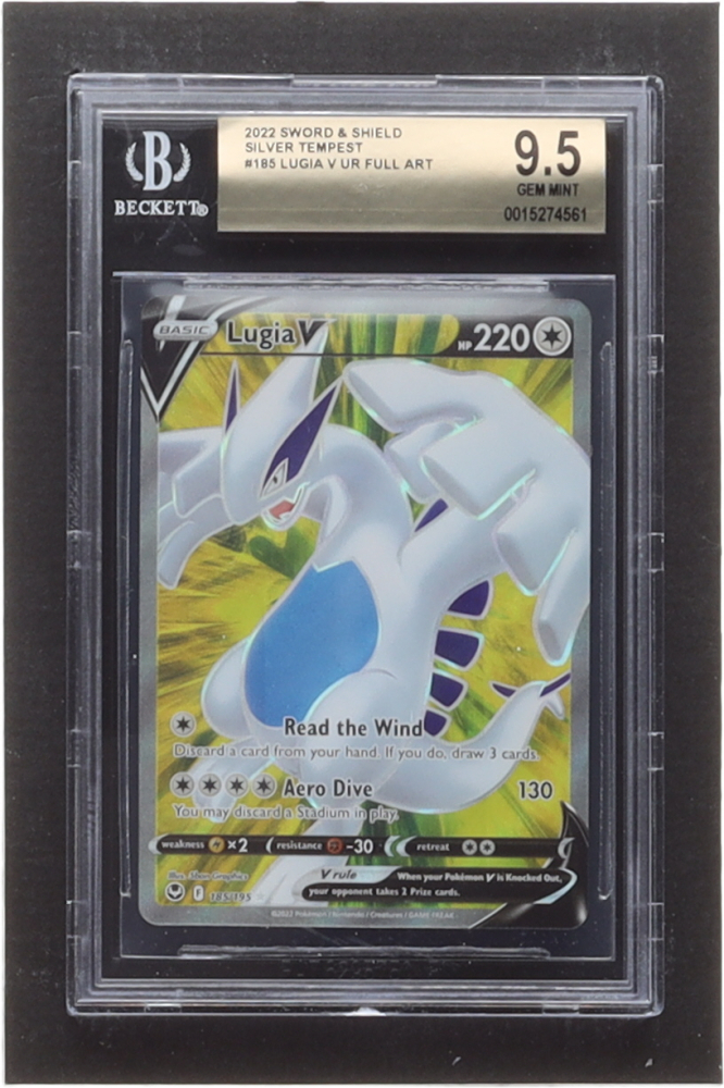 Lugia V 2022 Pokemon Sword and Shield Silver Tempest #185 FULL ART (BGS 9.5) | Pristine Auction