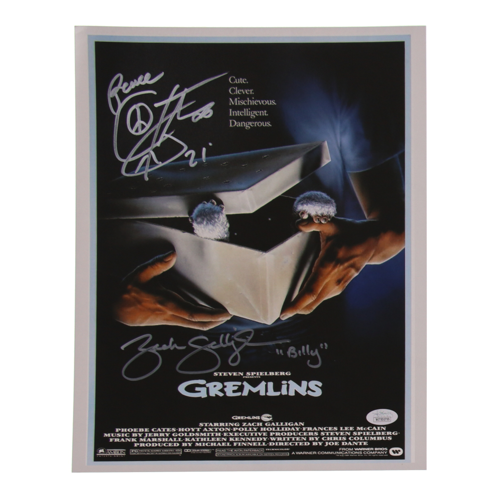 Corey Feldman & Zach Galligan Signed "Gremlins" 11x14 Movie Poster ...