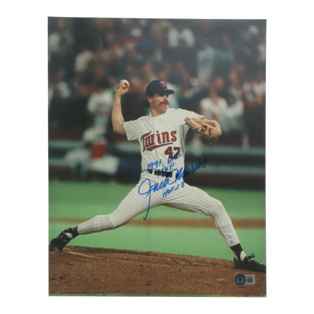 Jack Morris Signed Twins 11x14 Photo Inscribed "HOF 18" (Beckett ...