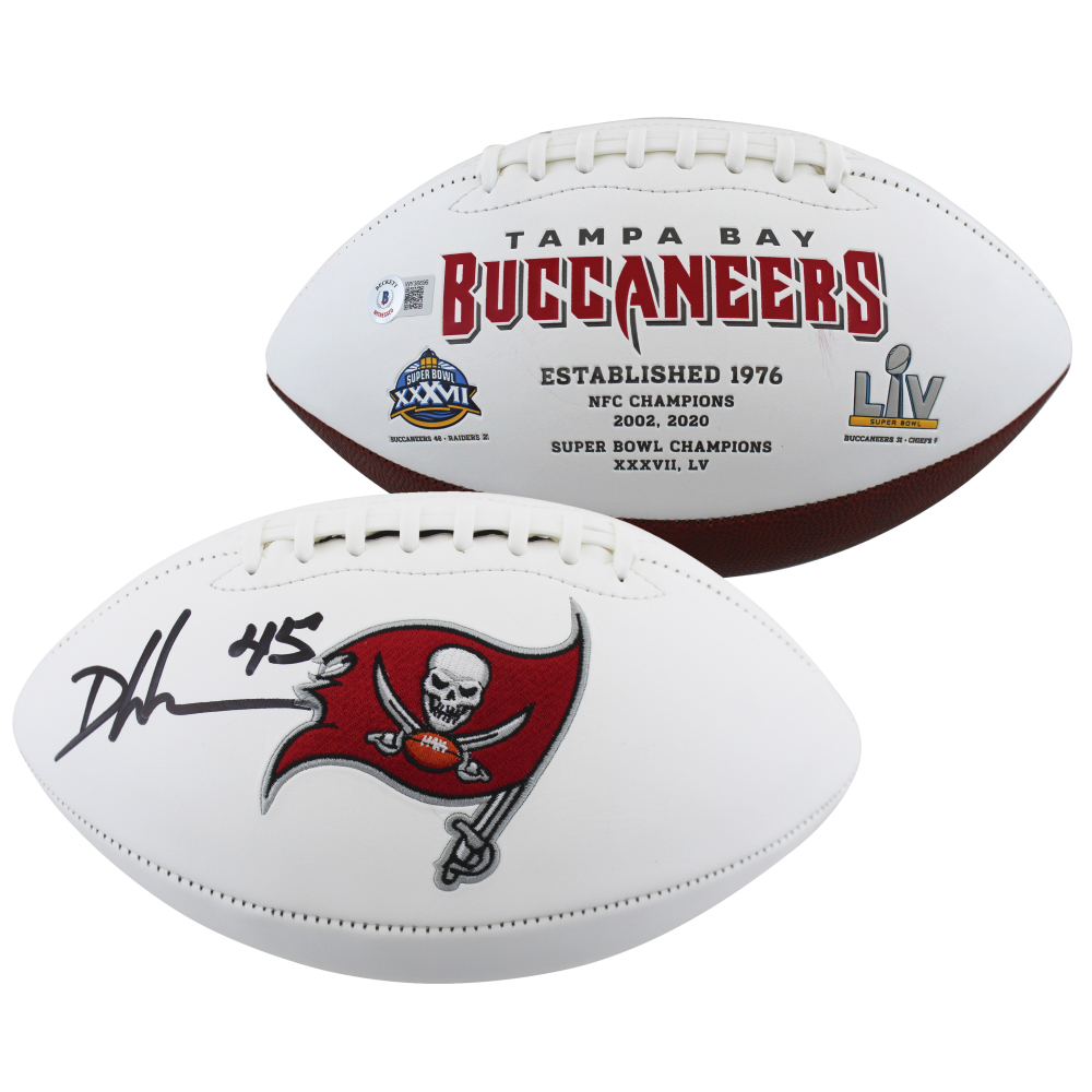 Devin White Signed Buccaneers Logo Football (Beckett) | Pristine Auction