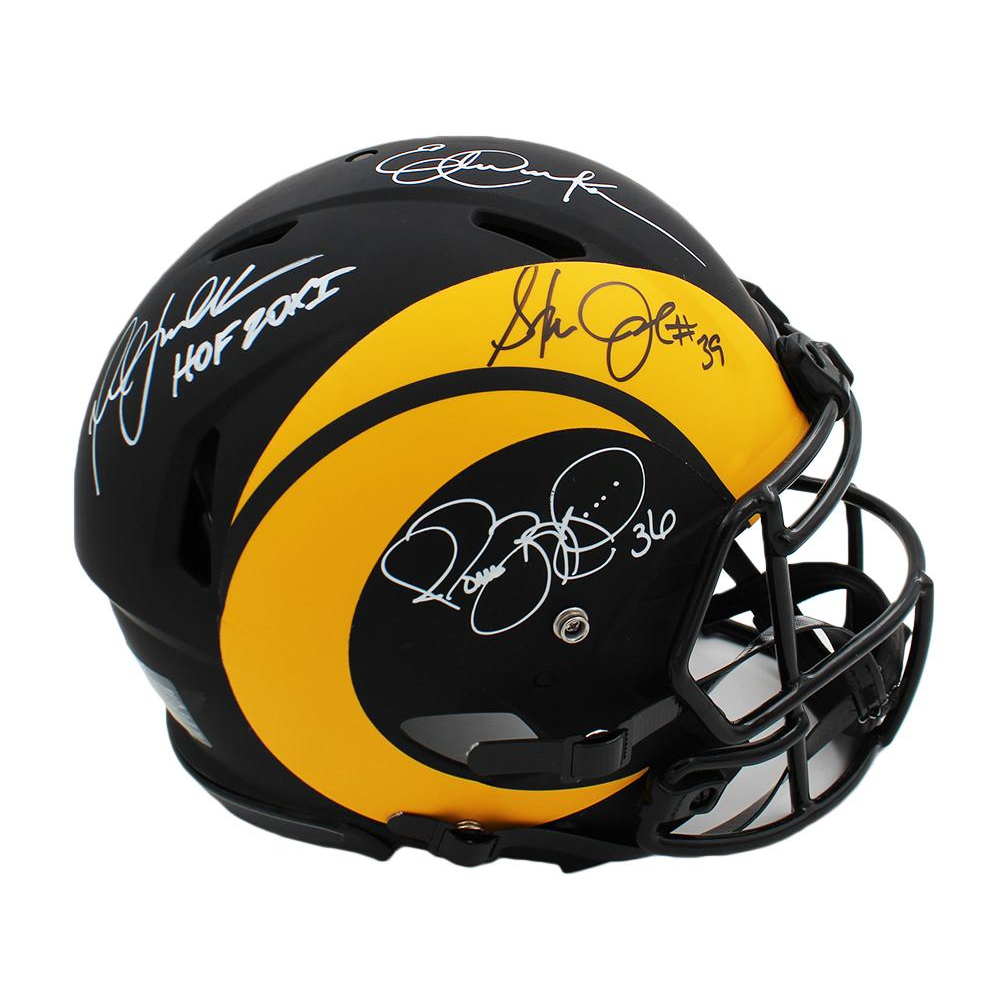 Rams Full-Size Authentic On-Field Eclipse Alternate Speed Helmet Signed ...