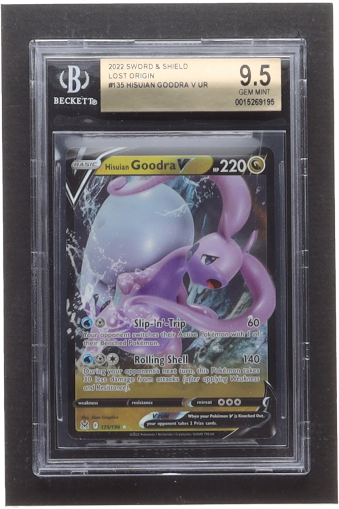 Hisuian Goodra V 2022 Pokemon Sword and Shield Lost Origin #135 (BGS 9. ...