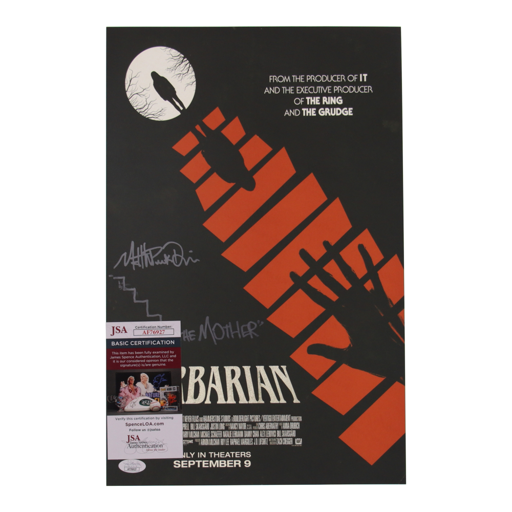 Matthew Patrick Davis Signed "Barbarian" 11x17 Photo Inscribed "The ...