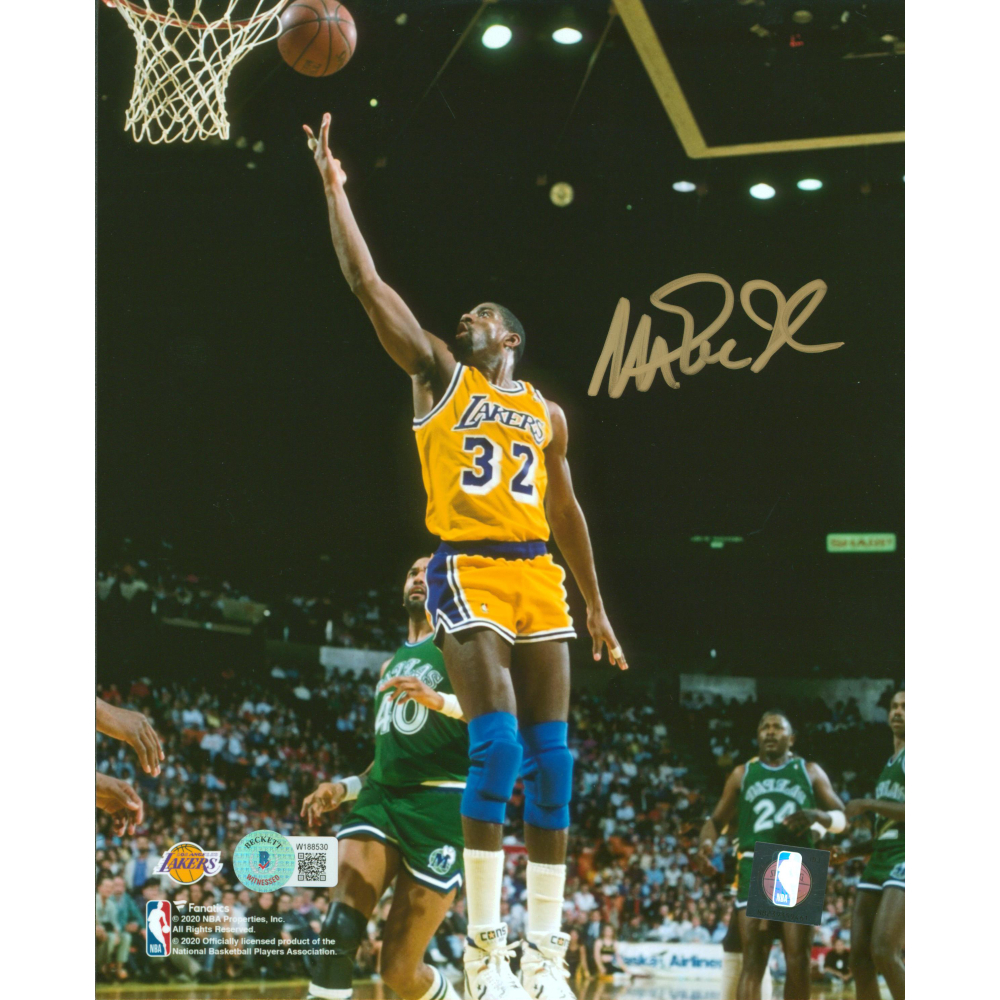 Magic Johnson Signed Lakers 8x10 Photo (Beckett) | Pristine Auction