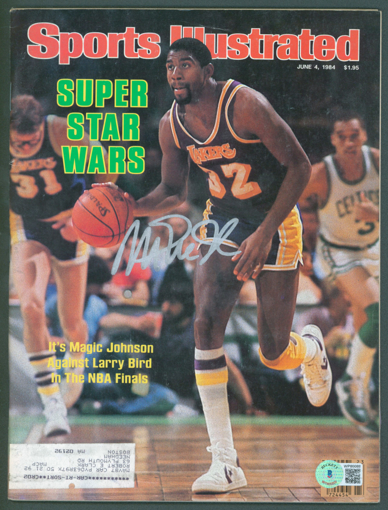 Magic Johnson Signed 1984 "Sports Illustrated" Magazine (Beckett ...