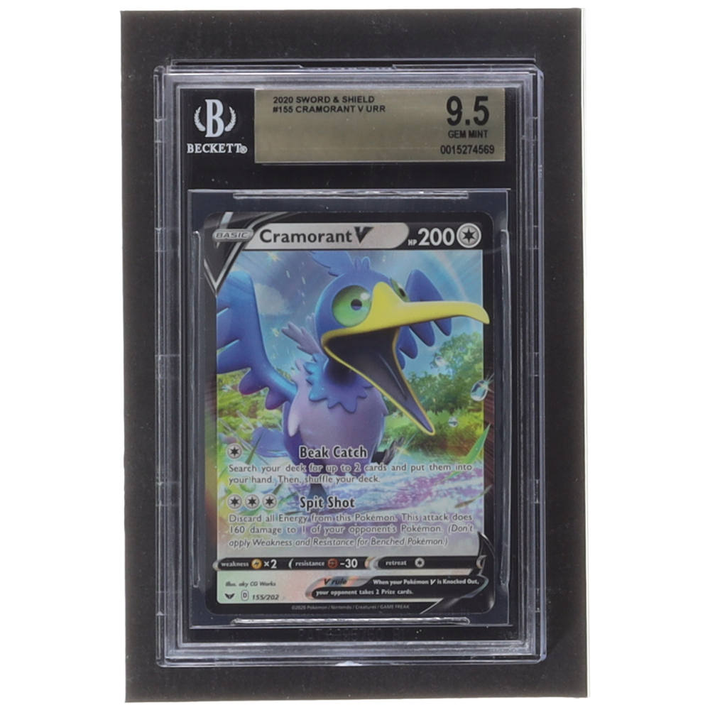Cramorant V 2020 Pokemon Sword and Shield #155 (BGS 9.5) | Pristine Auction