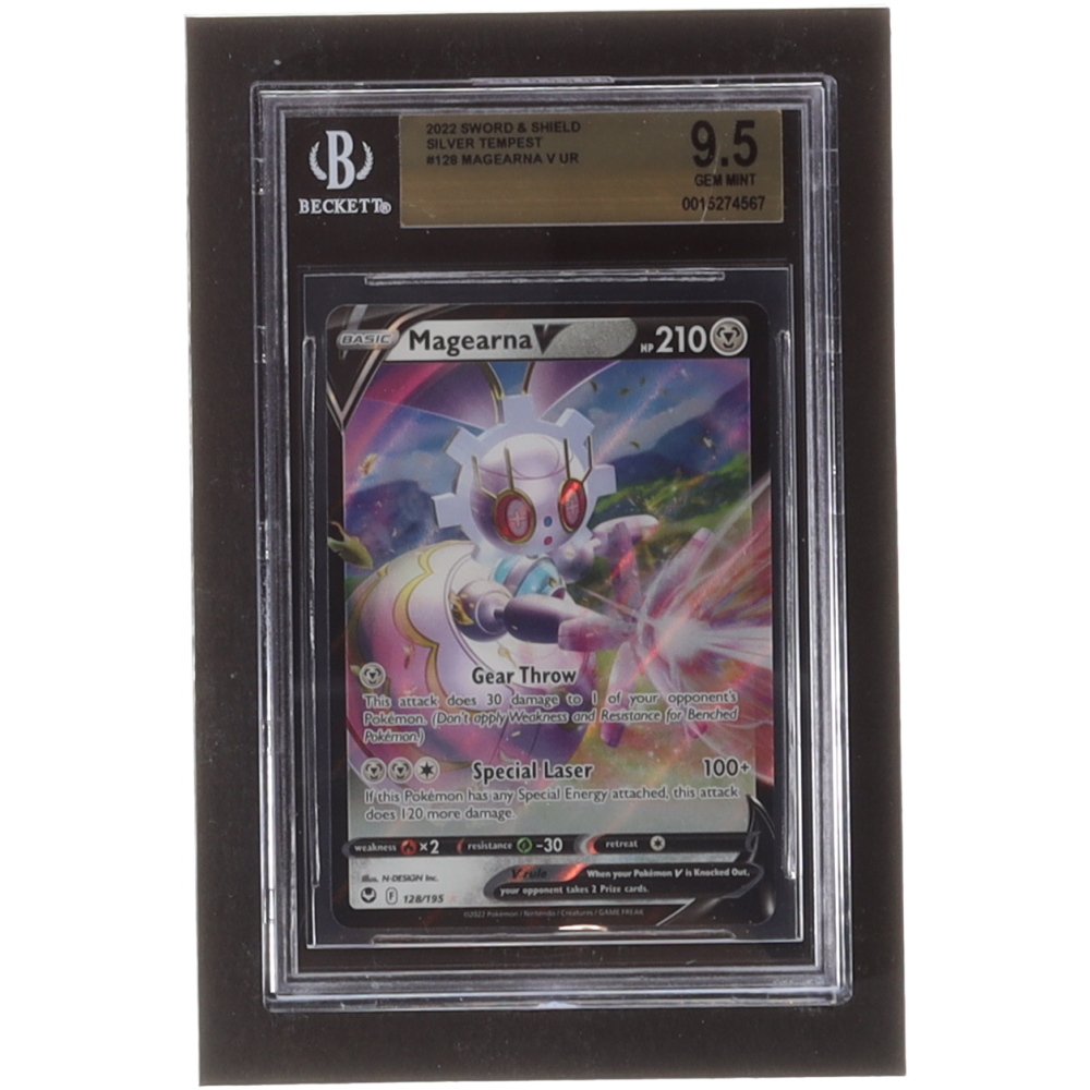 Magearna V 2022 Pokemon Sword and Shield Silver Tempest #128 (BGS 9.5 ...
