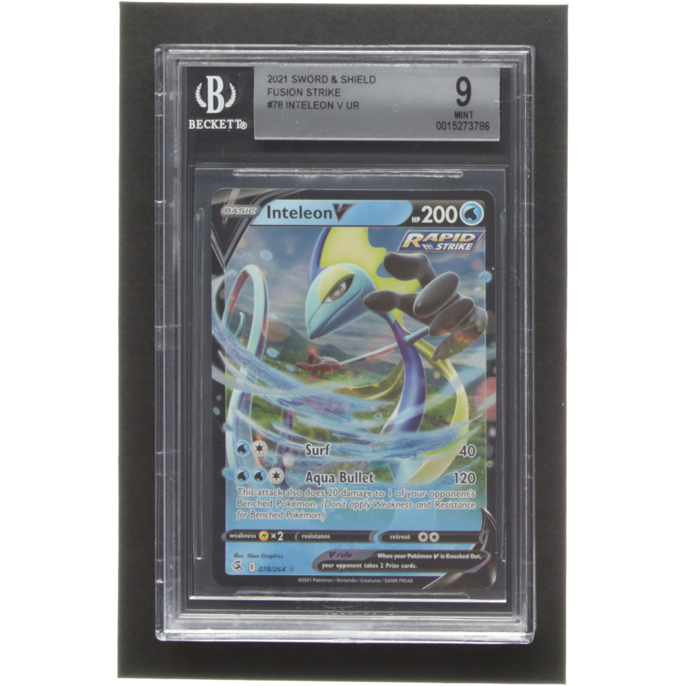 Inteleon V Pokemon 2021 Fusion Strike #78 (BGS 9) | Pristine Auction