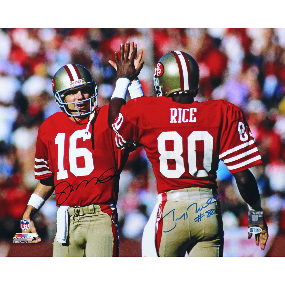 Jerry Rice & Joe Montana Signed 49ers 16x20 Photo (Beckett) | Pristine ...
