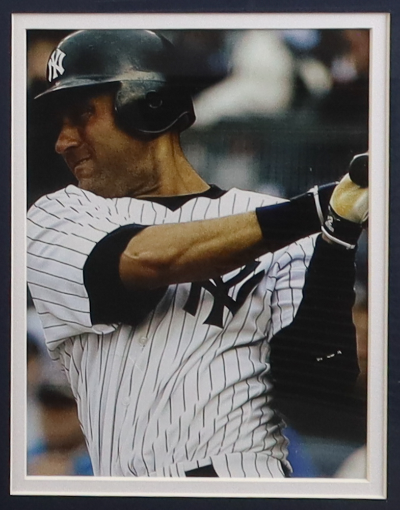 Derek Jeter Custom Framed Jersey Display with 1999 & 2000 Official ...