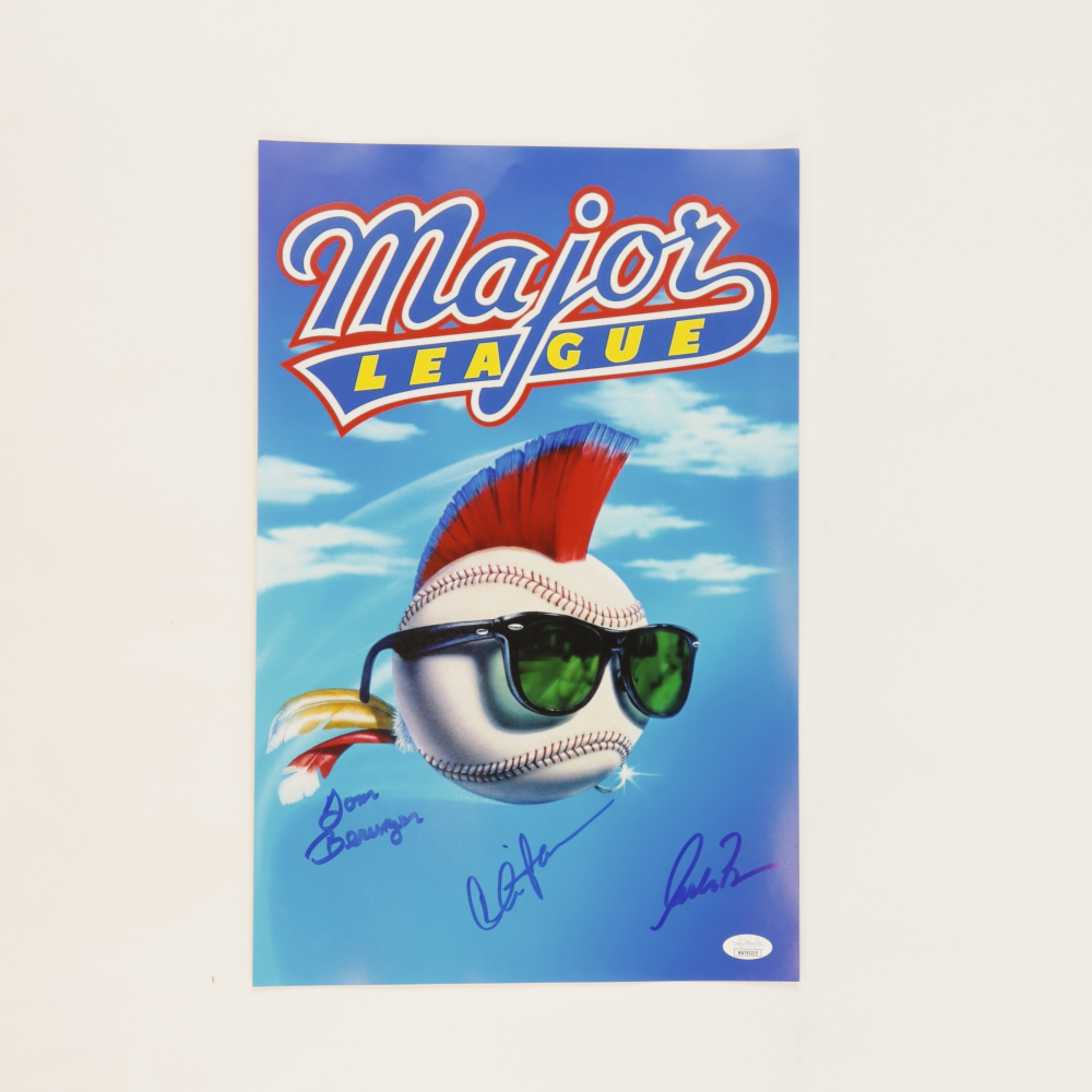 Charlie Sheen, Tom Berenger & Corbin Benson Signed "Major League" 11x17 ...