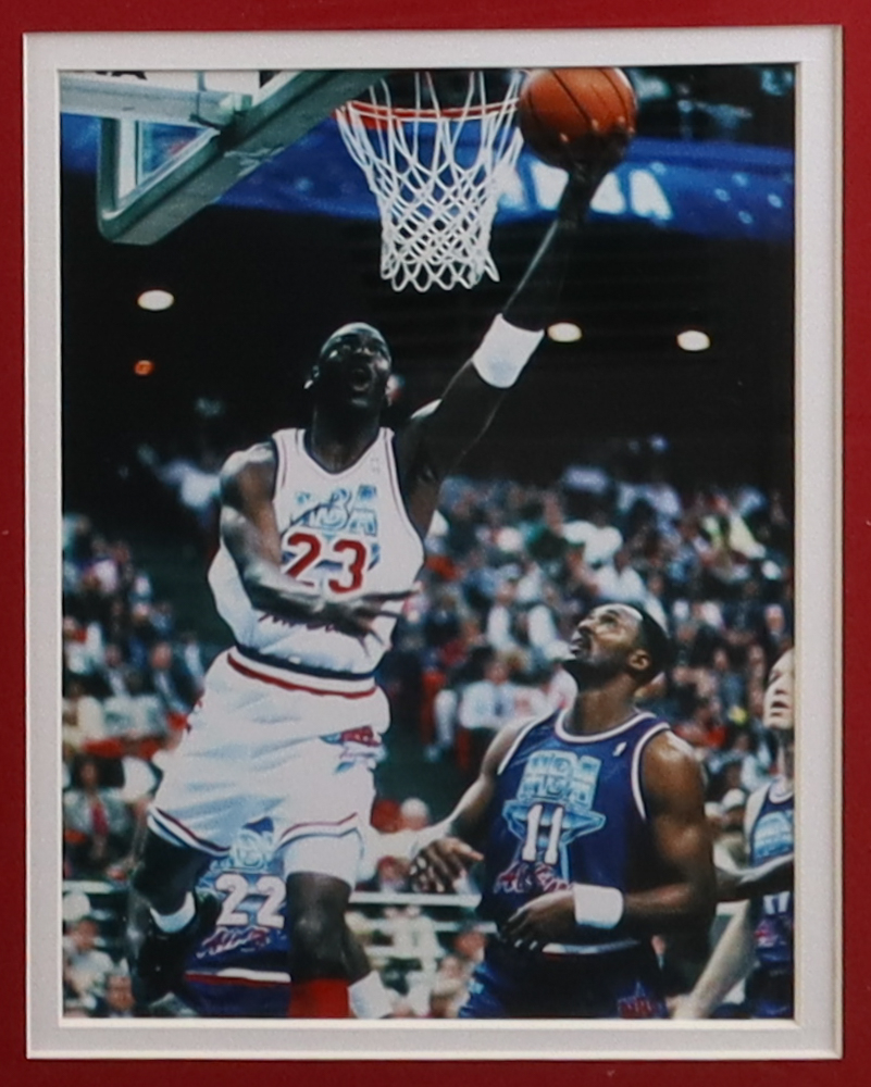 Michael Jordan All-Stars Custom Framed Jersey Display with (3) Vintage ...