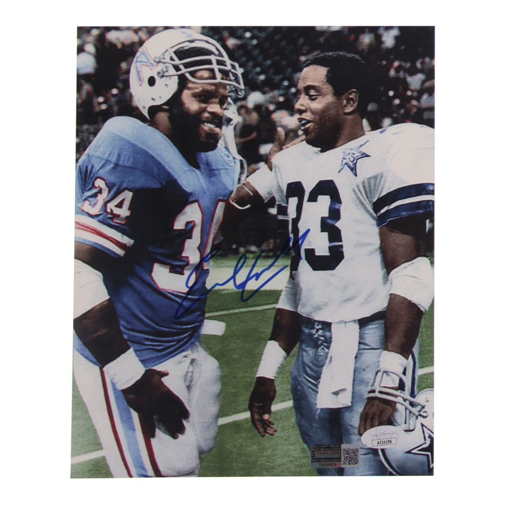Earl Campbell Signed Oilers 8x10 Photo (JSA & Timeless Authentic ...