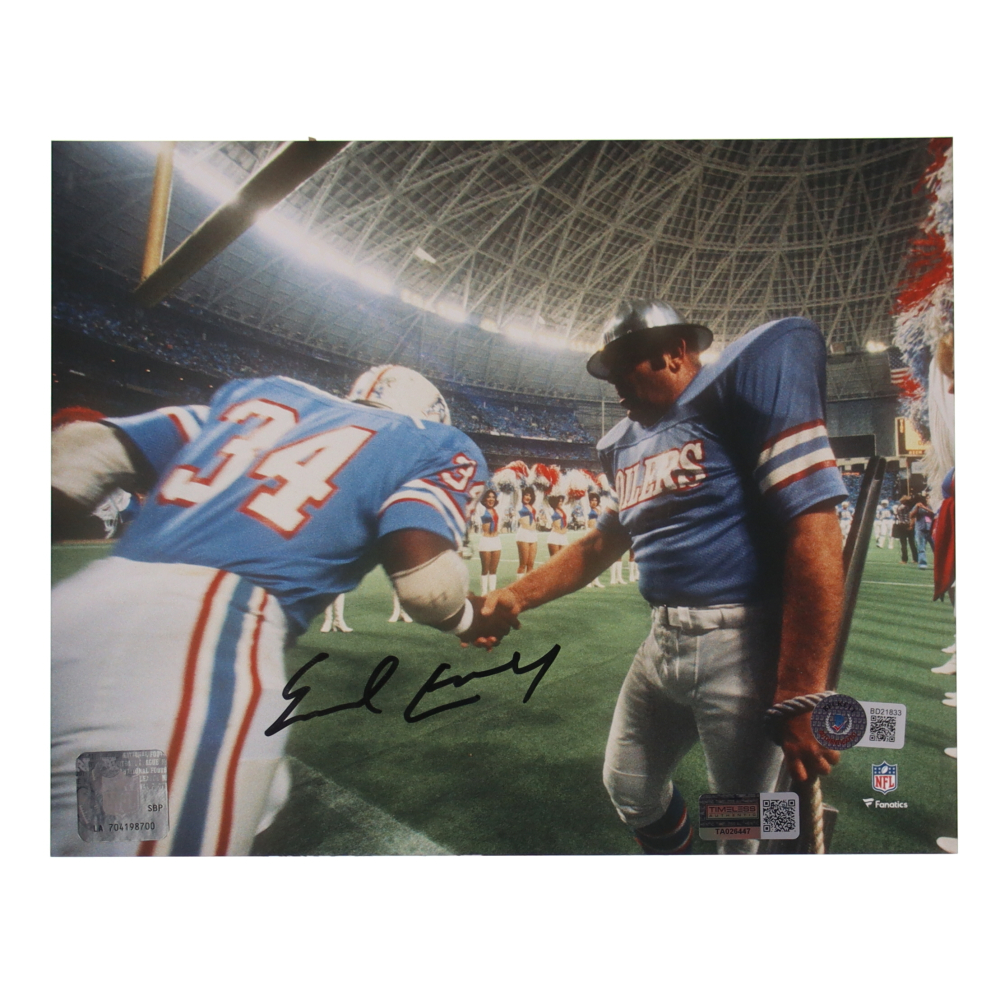 Earl Campbell Signed Oilers 8x10 Photo (Timeless Authentic & Beckett ...